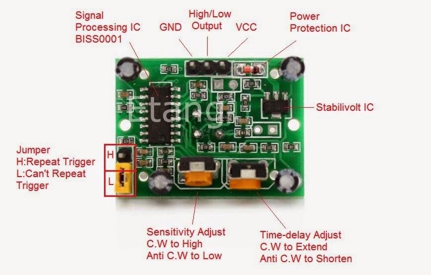 Project IOIO Android + PIR Motion Sensor Detector HC-SR 501 ~ รับทำโปรเจค ทำ Hardware เขียน ...