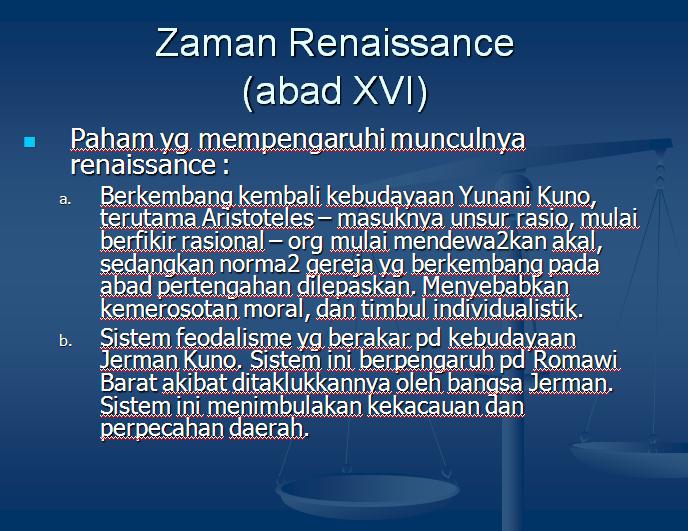 Teori Asal Mula Negara - Zaman Renaissance