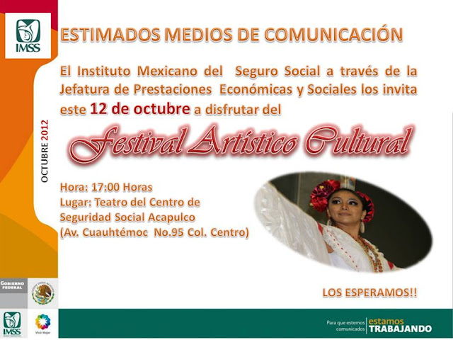 GCP: FESTIVAL ARTÍSTICO CULTURAL IMSS, MAÑANA