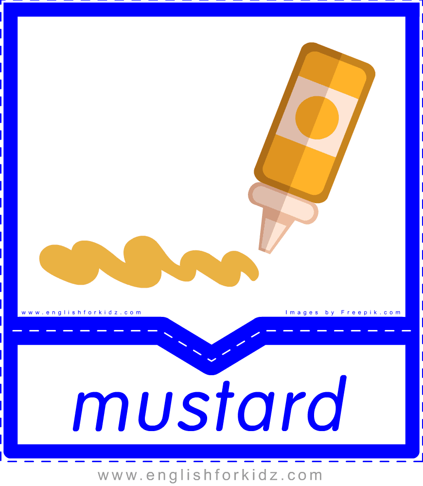 English for Kids Step by Step: Printable Food & Drinks Flashcards. Part 3.