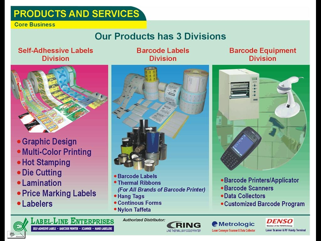 Label-Line Enterprises: Our Products