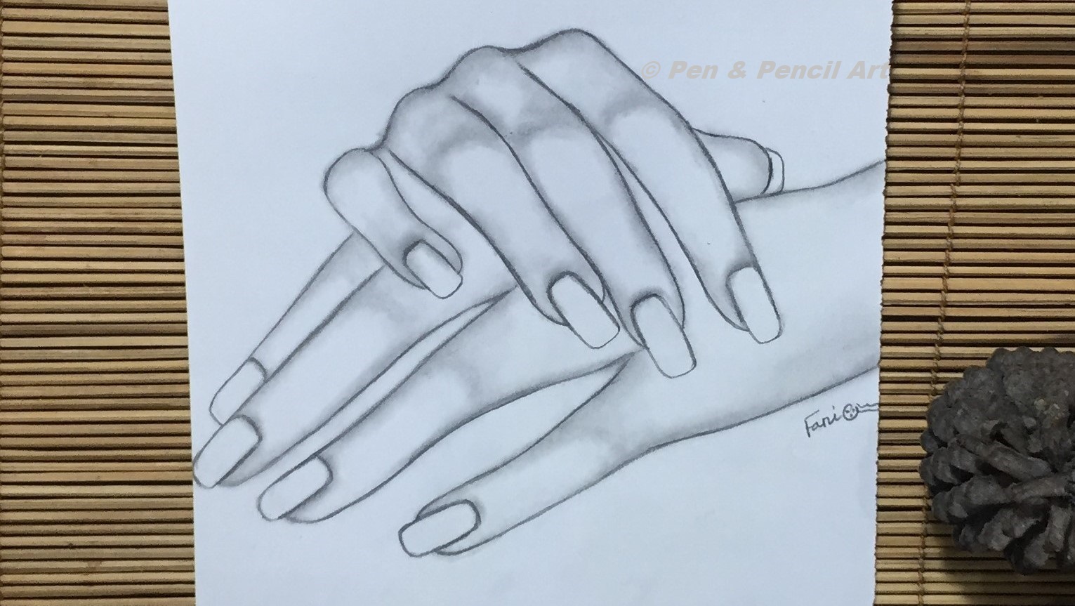 How to Draw a Girl's Hand // Hand Drawing || Easy Pencil Sketch Drawing ...