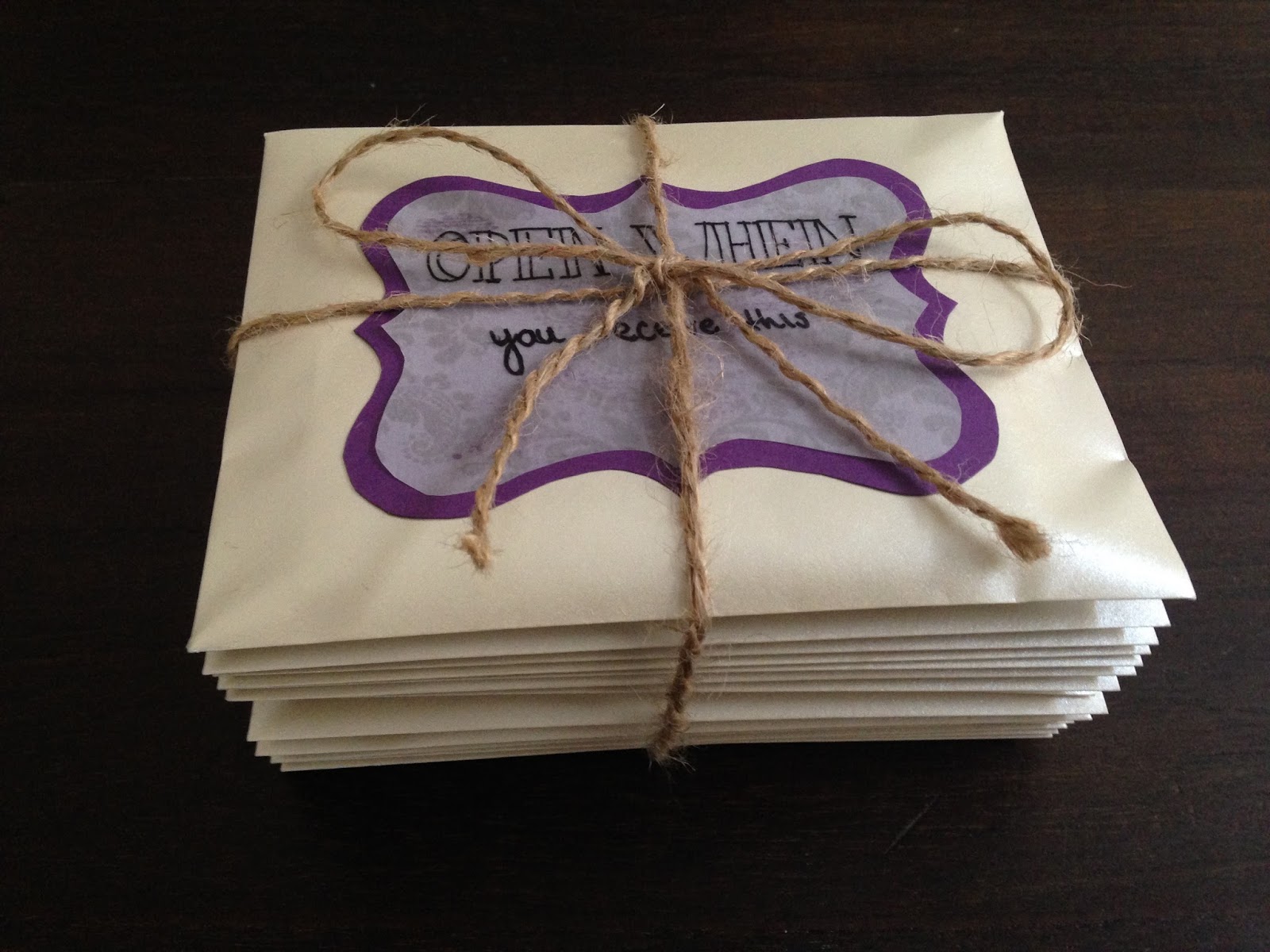 50 Shades of Sweet: Open When Letters