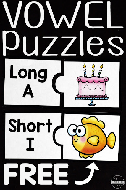 FREE Vowels Puzzles