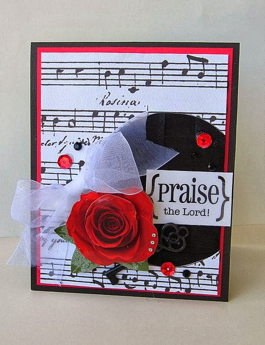 Scrapping with Christine: Weaving together a beautiful card