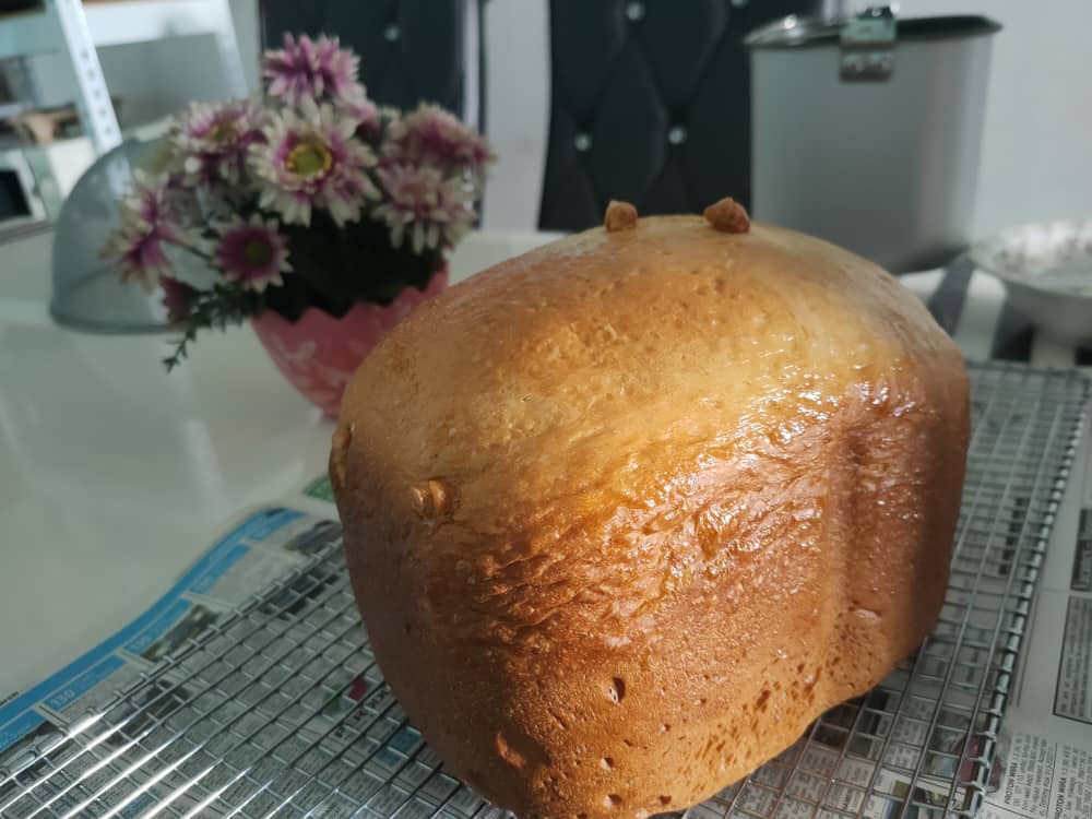 Resepi Roti Susu Hokkaido Mudah Tesco Bread Maker