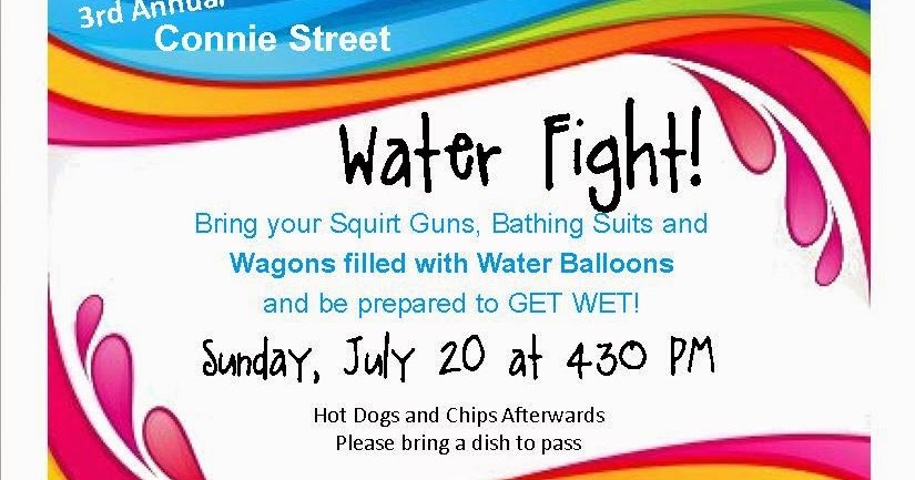 Stick Pony Creations: Water Fight - Our Neighborhood Summer Party