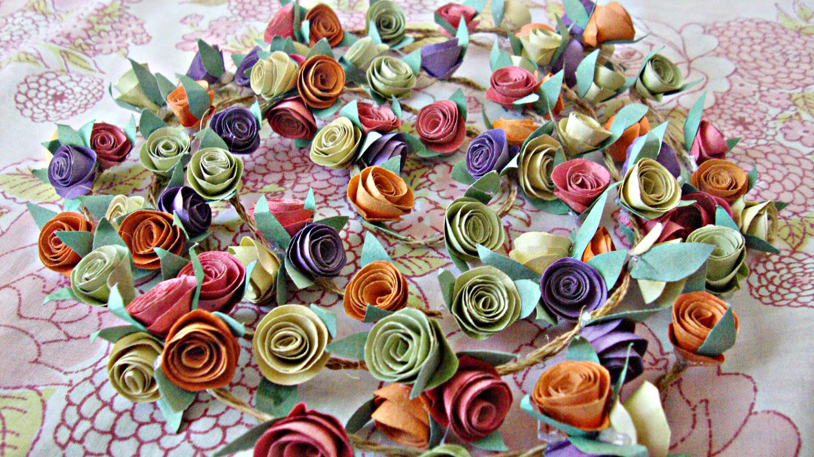 Bitter because it's Butter: DIY Paper Roses Garland