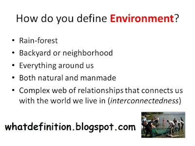 definitions defining: what is the best definition of environment for ...