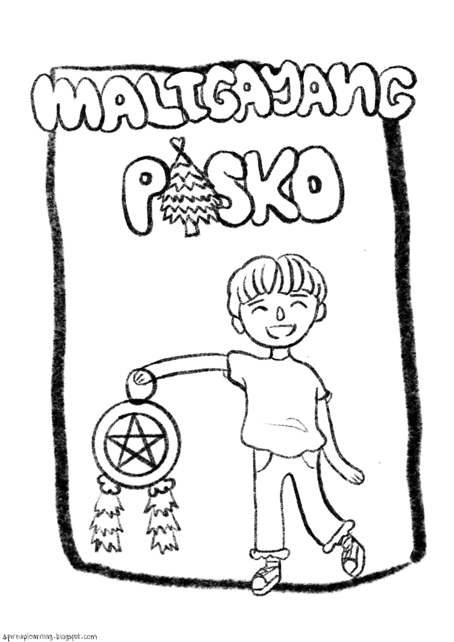 Spire : Coloring Page: Maligayang Pasko!