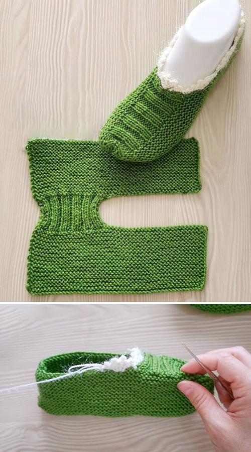 Amazing Knitting: Free Slippers Tutorial