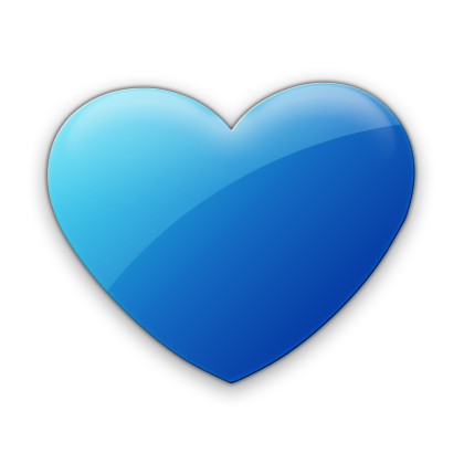 AZULNCELLA PNG: Corazones Azules