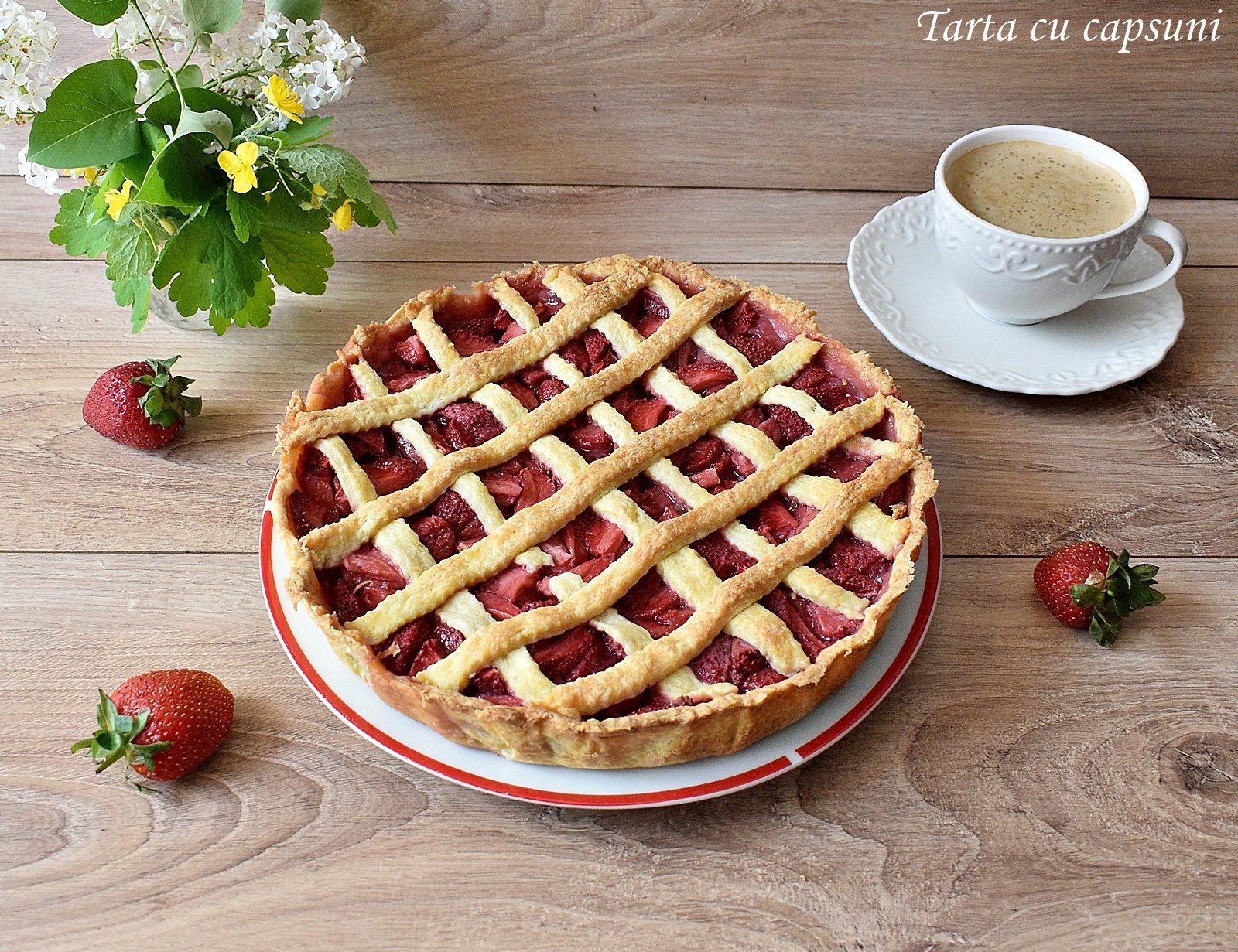 Rocsy in bucatarie: Tarta cu capsuni