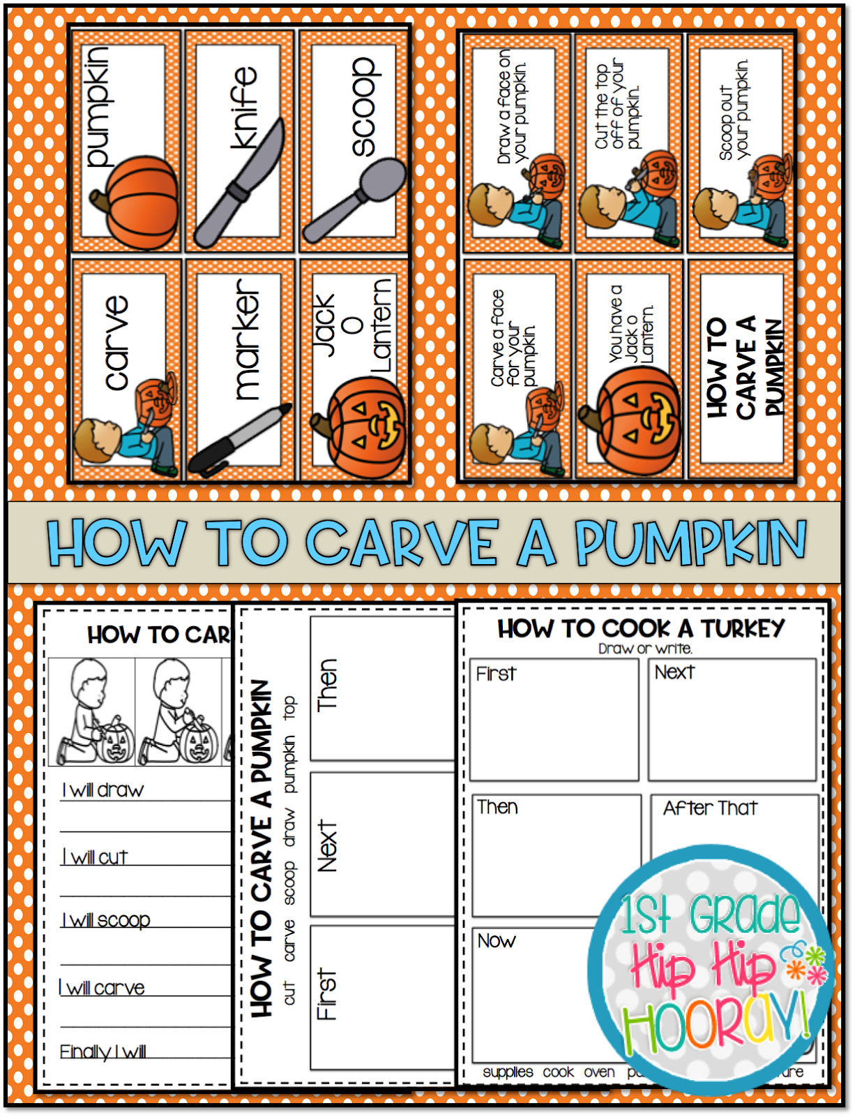 1st Grade Hip Hip Hooray!: How to Carve a Pumpkin!