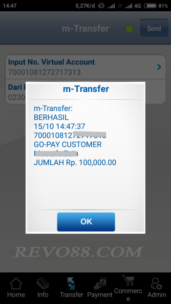 Cara TopUp GoPay Via mBCA