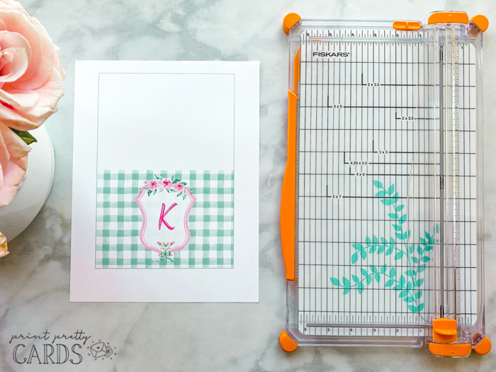 Printable Cards with Monogram Letters | Print Pretty Cards