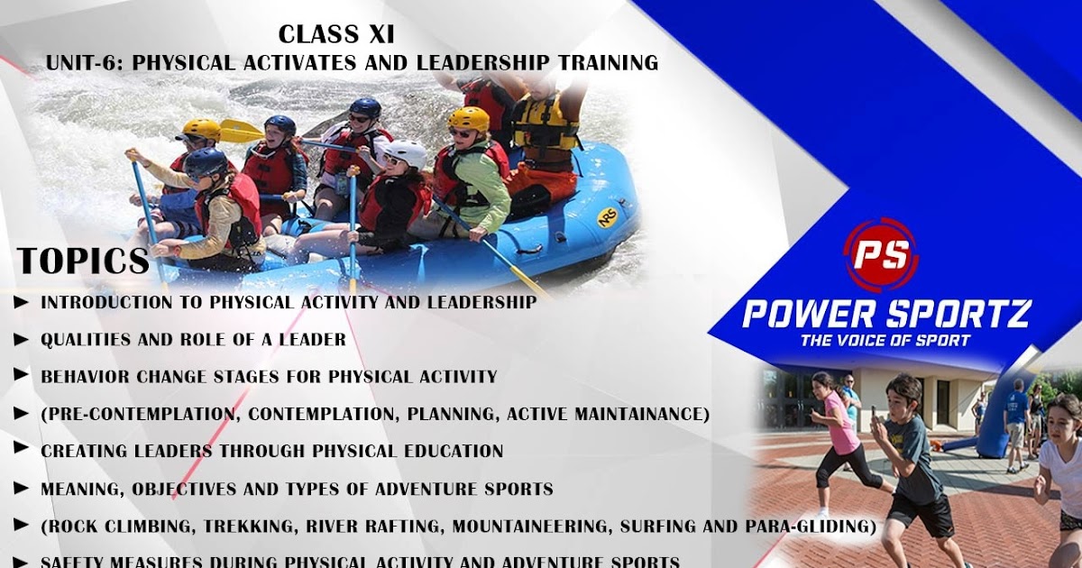 NCERT Notes for Physical Activities and Leadership Training Class 11 ...