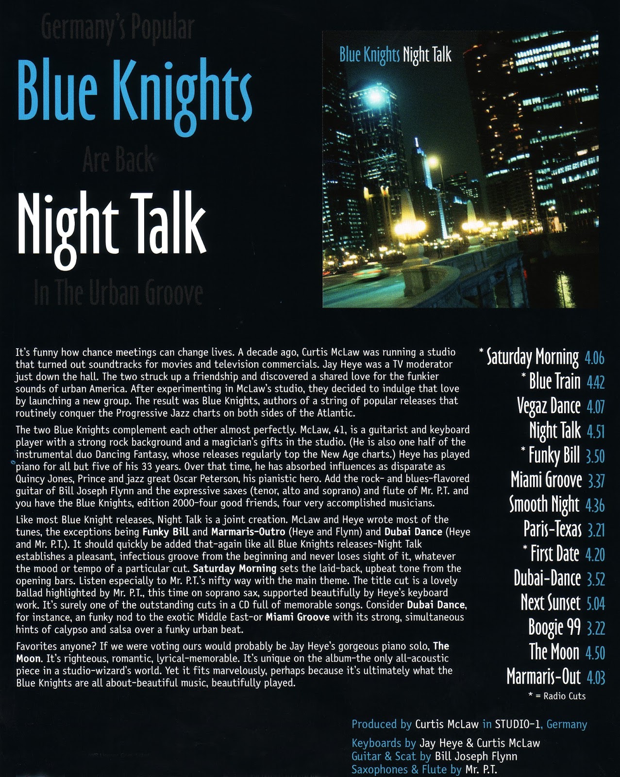 BLUE KNIGHTS MUSIC: Night Talk - Customer Reviews