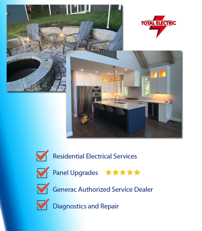 Repairs, renovations and electrical installations to Total Electric