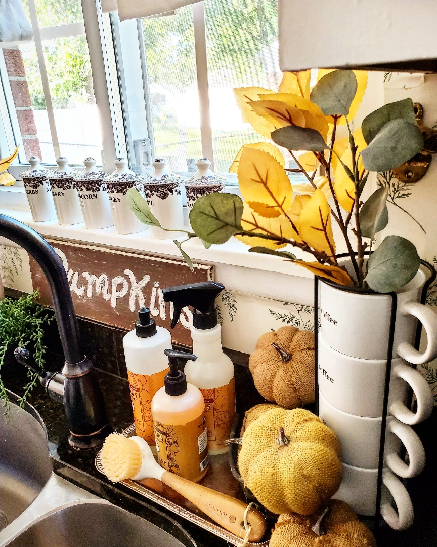 The Quaint Sanctuary: { Pumpkin filled Fall Kitchen Window }