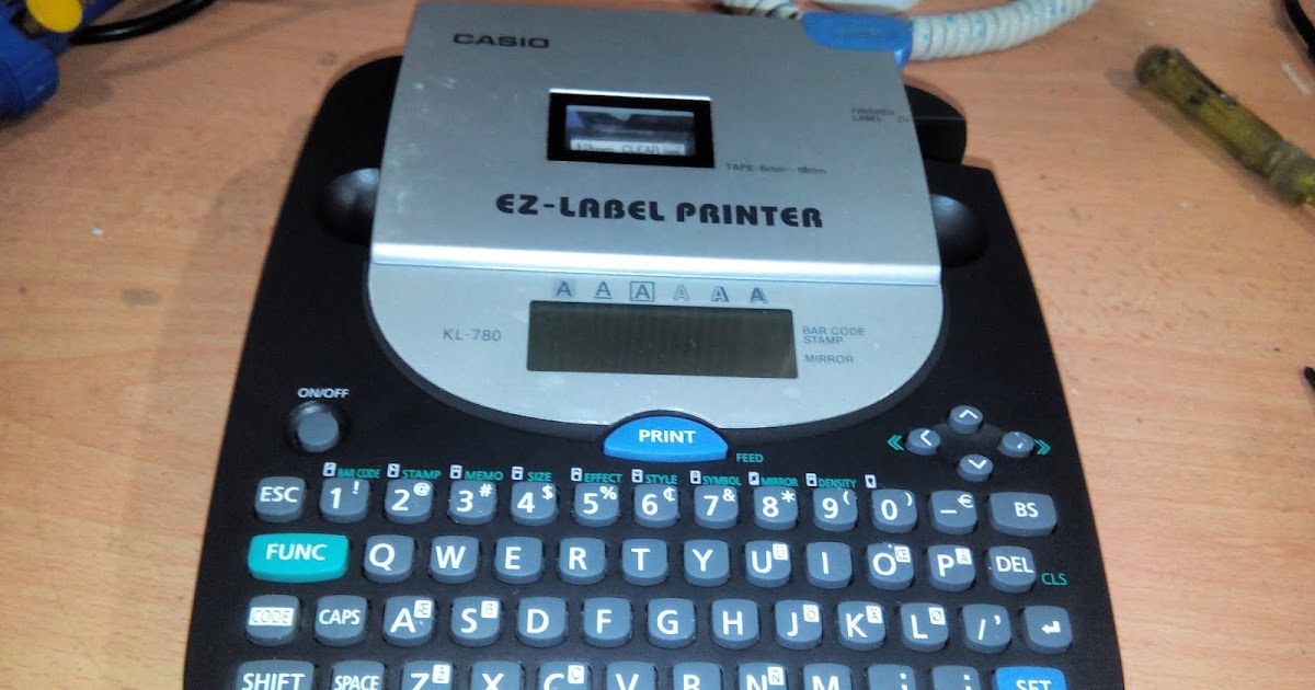 Life Begins at Forty: CASIO KL-780 EZ-Label Printer repair