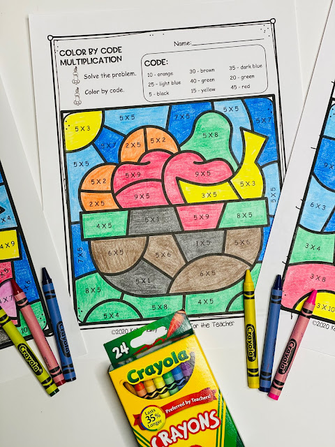 An Apple For The Teacher: Kwanzaa Color By Number Math Facts Practice ...