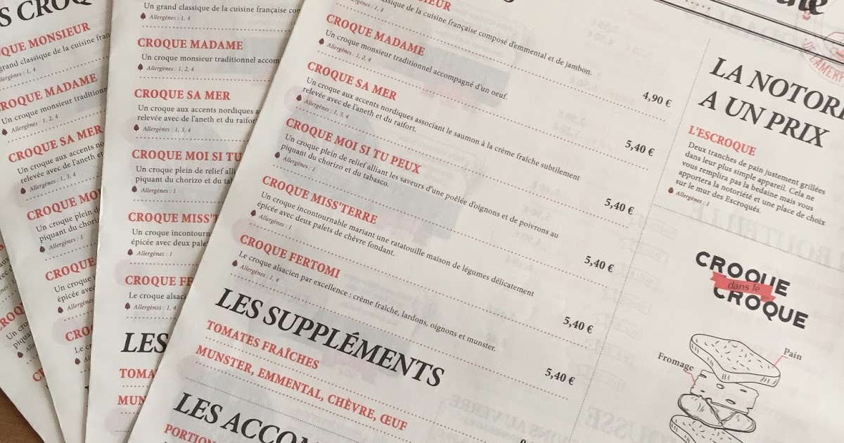 Menus de restaurant : Le Croque Bedaine imprime ses menus format journal