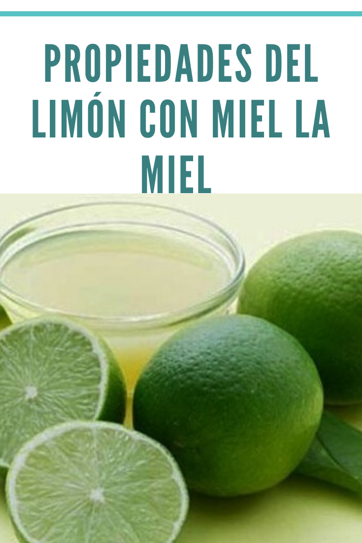 Propiedades del limón con miel La miel