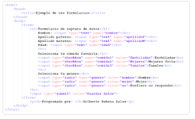 Formulario con estilos CSS