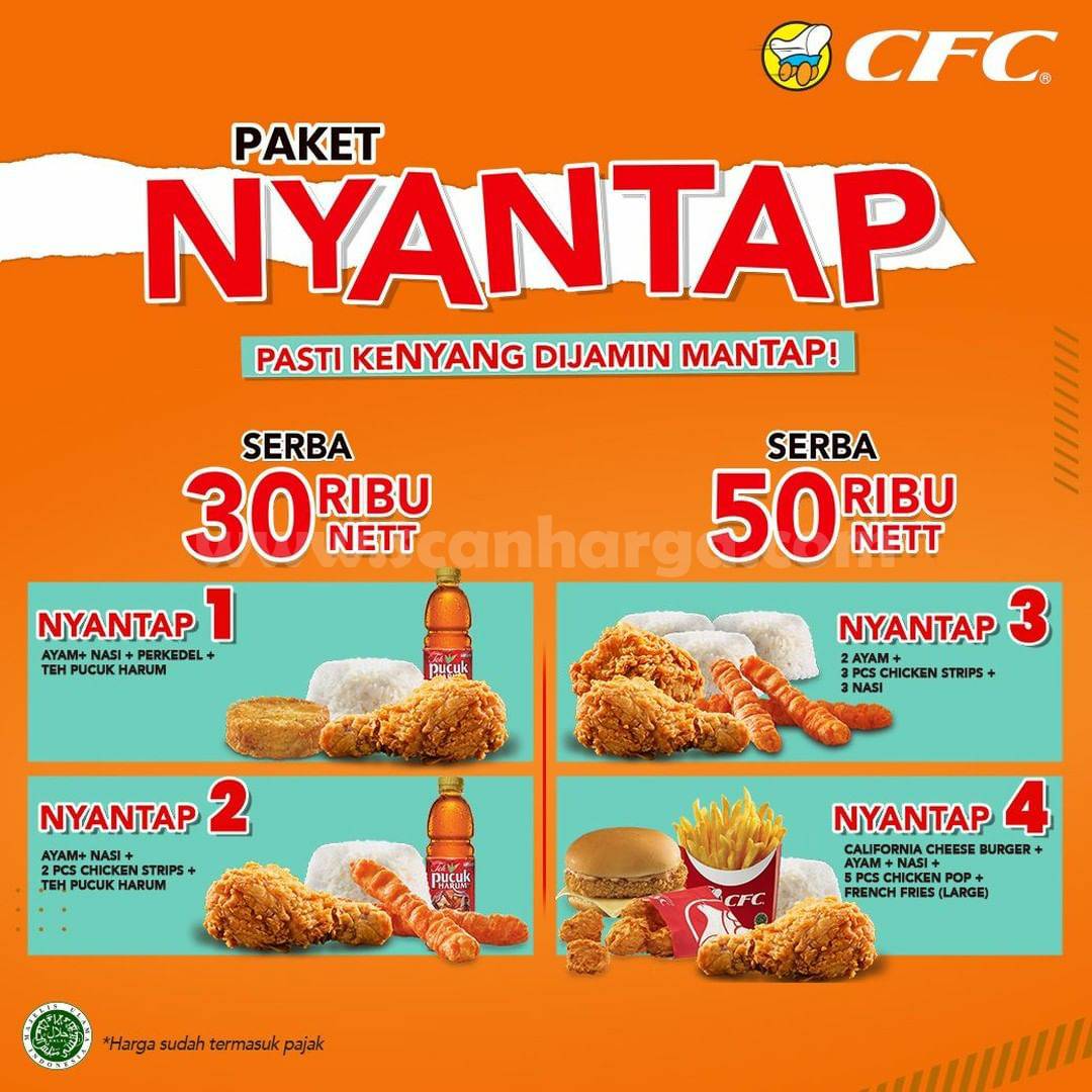 Promo CFC PAKET NYANTAP!! harga spesial mulai dari Rp. 30 Ribuan* - scanharga