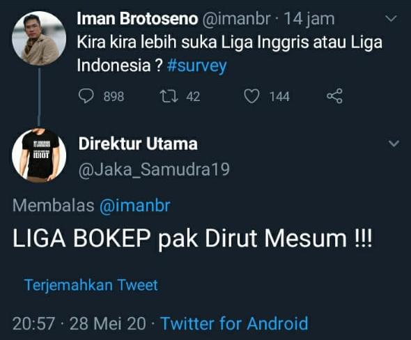 Jadi Olok-olokan Netizen! Dirut TVRI Gelar Survei Acara TVRI, Warganet: 'Liga Bokep' Pak Dirut ...
