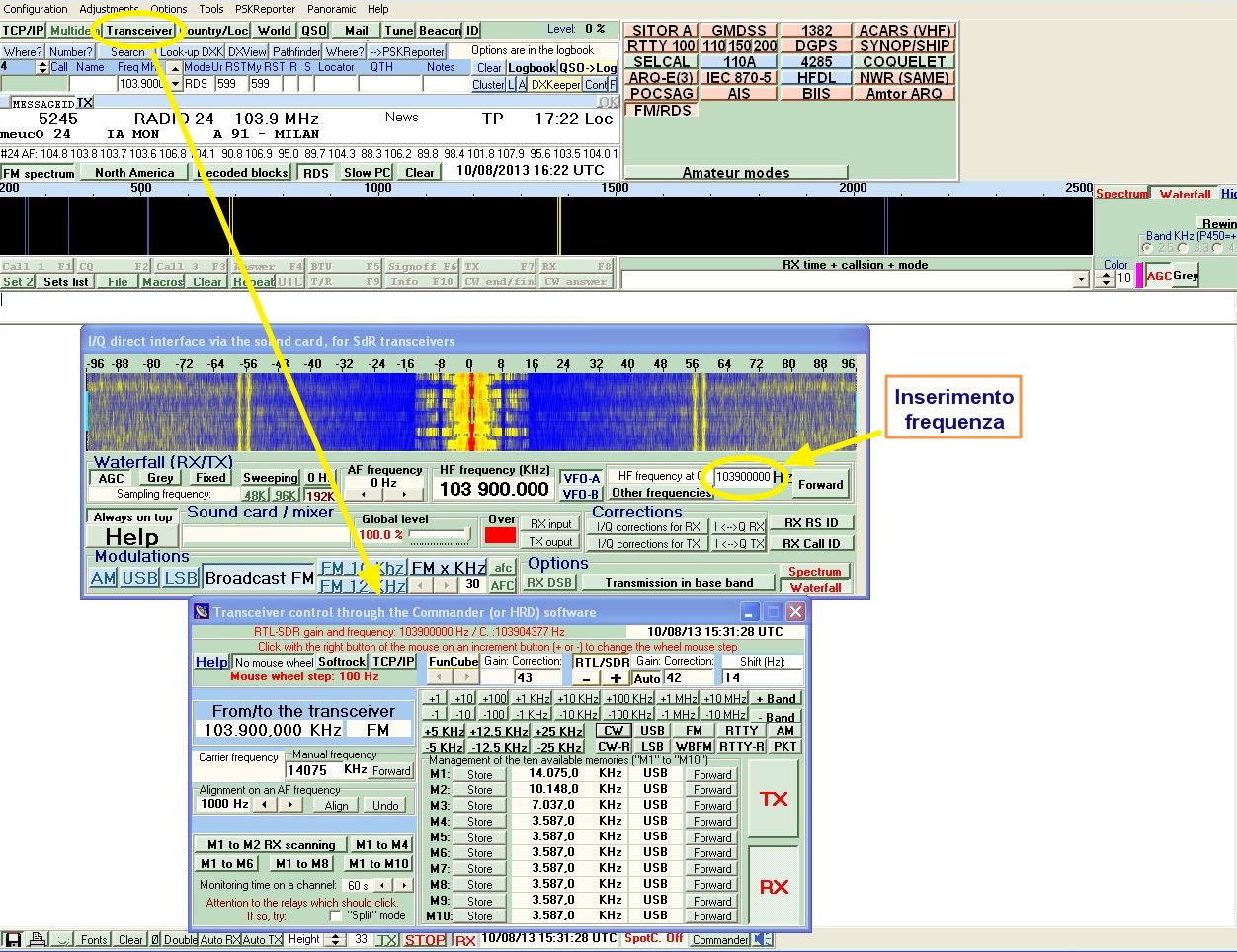 Diario Radio: Decodifica FM RDS con Multipsk
