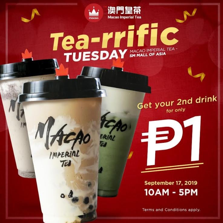 Manila Shopper: Macao Imperial Tea SM MOA Tea-rrific Tuesday Promo ...