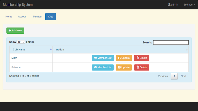 Free Source Code in php mysql Simple Membership System Project