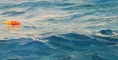 From Our Cove: Oil painting of open sea