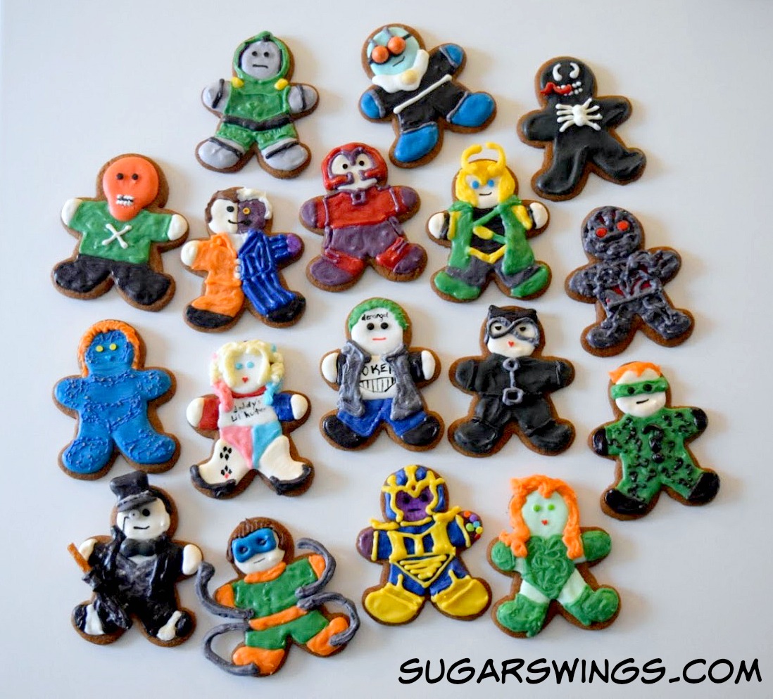 Sugar Swings! Serve Some: Super Hero Villain Gingerbread Men Cookies