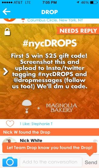 Bootstrap Business: Location-Based Drop Messages