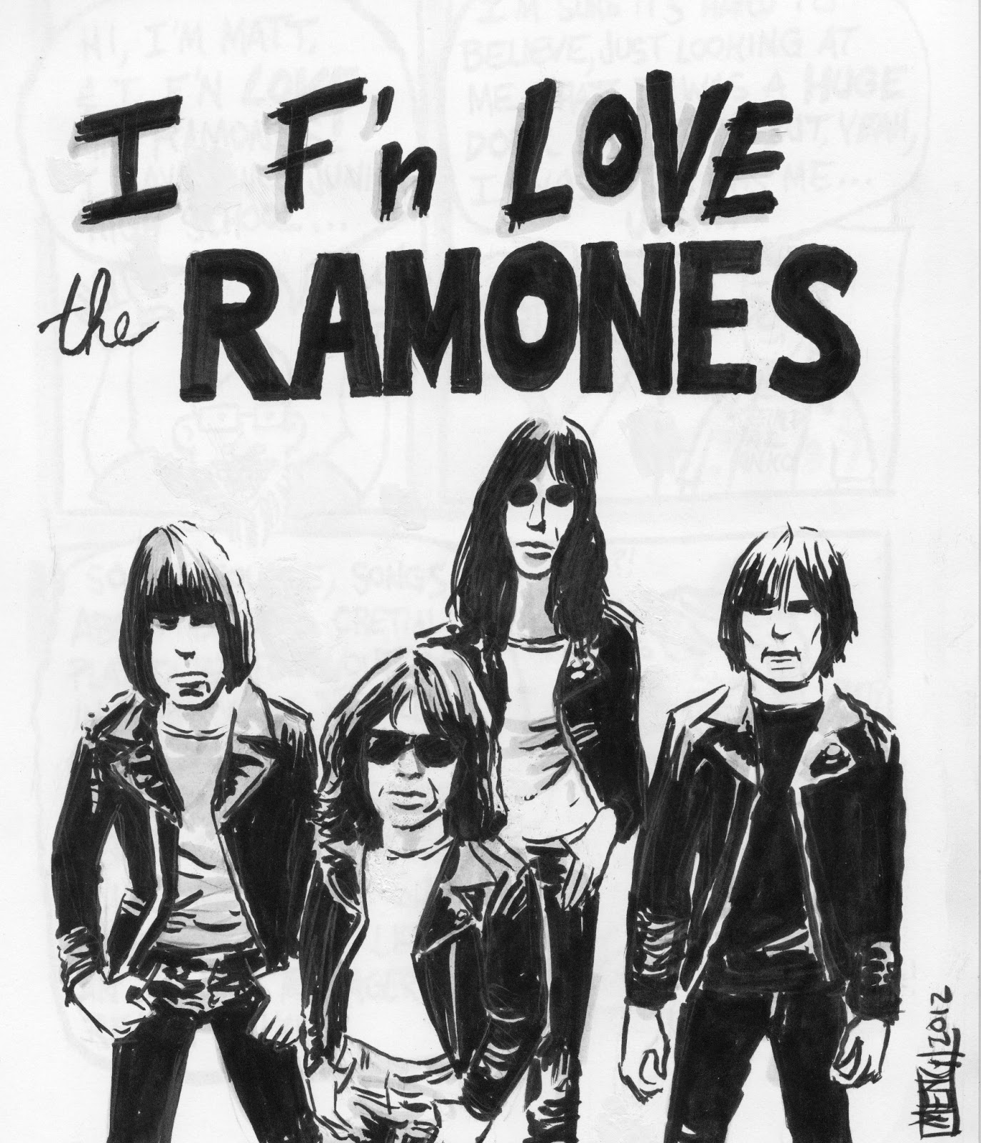 meng-art: Hey! Ho! I got a new Ramones comic!