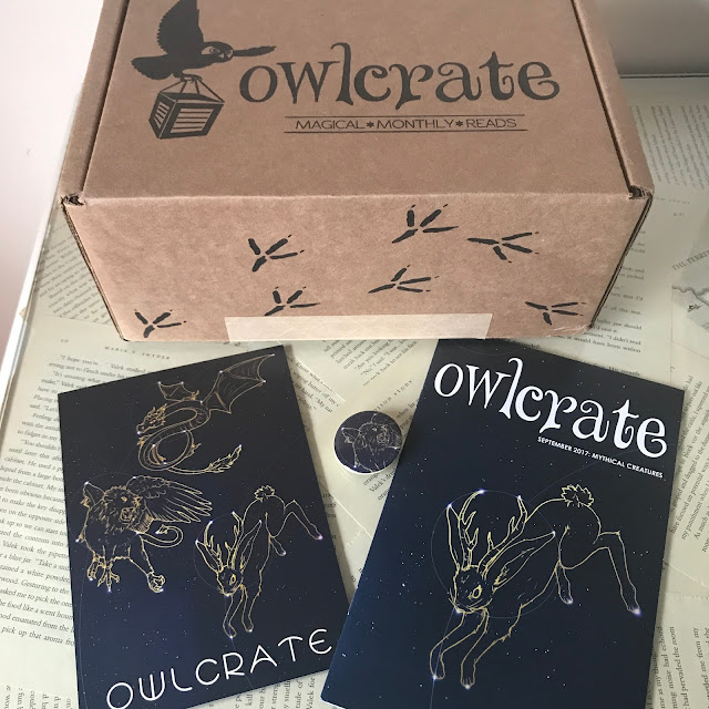Feeling Fictional: Owlcrate Unboxing - September 2017 "Mythical Creatures"