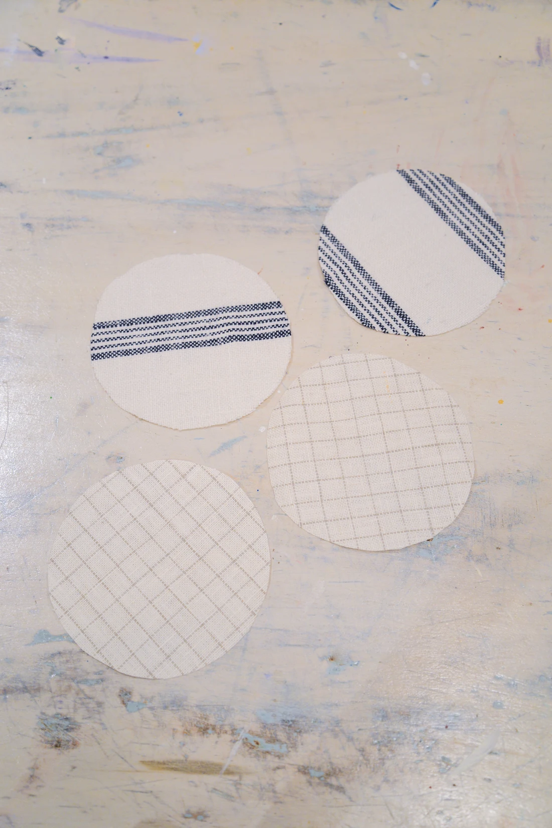 DIY Fabric Coasters With Nautical Style - Rambling Renovators