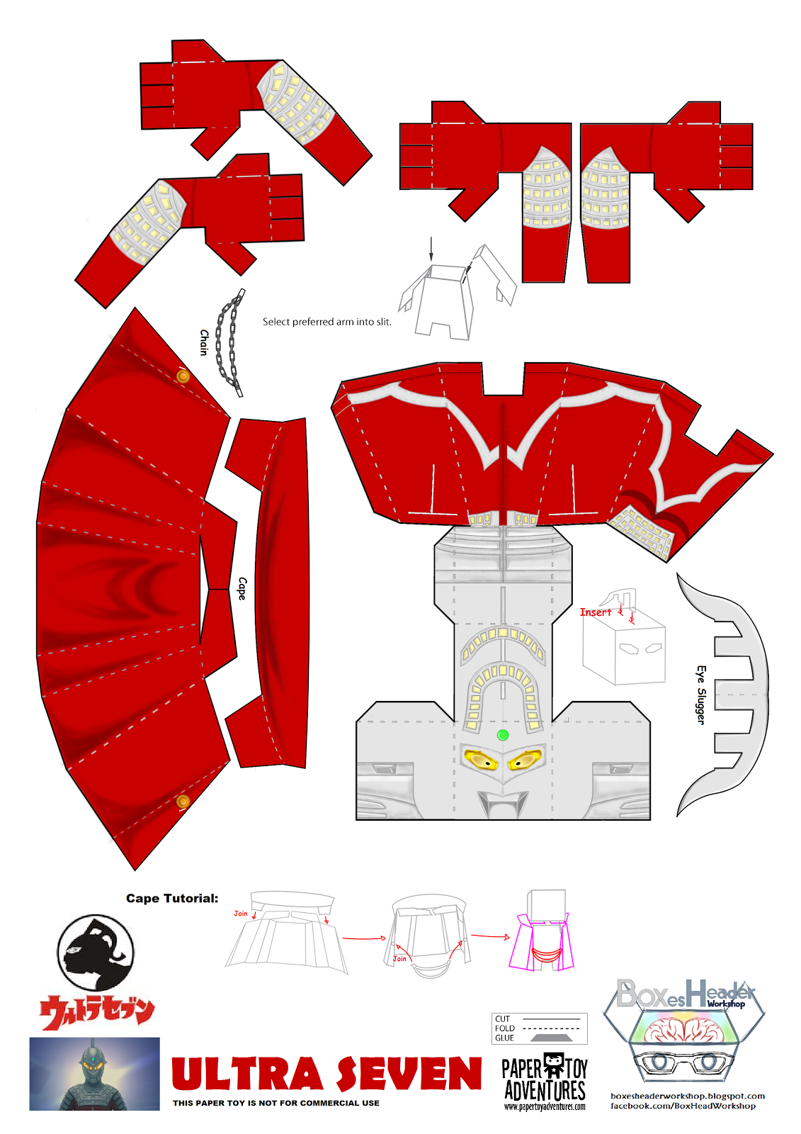 Boxes-Header Workshop: Ultra Warriors No.2- Ultra Seven~