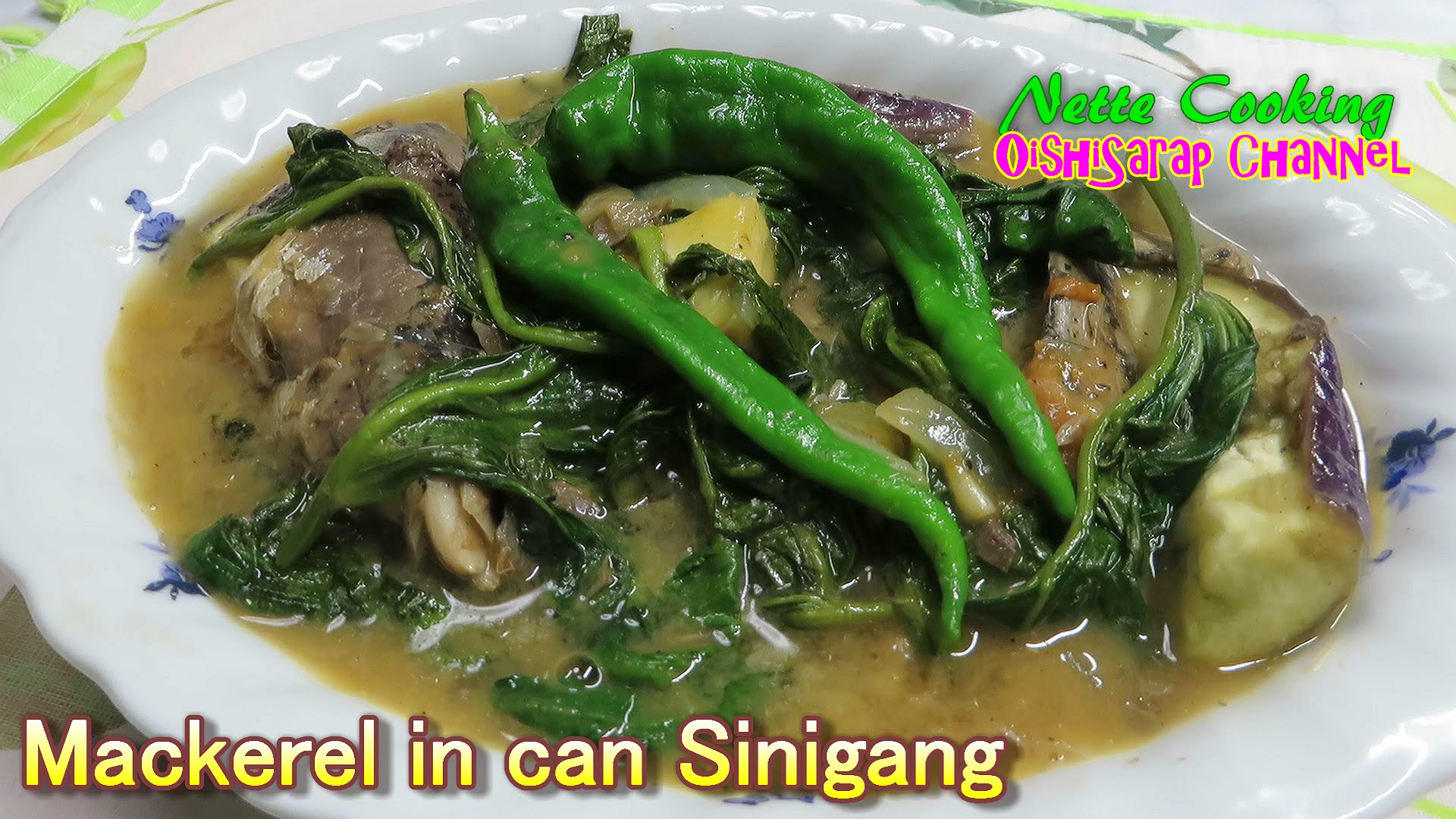 "Nette Cooking": "Sinigang na Mackerel in Can(saba fish sinigang)