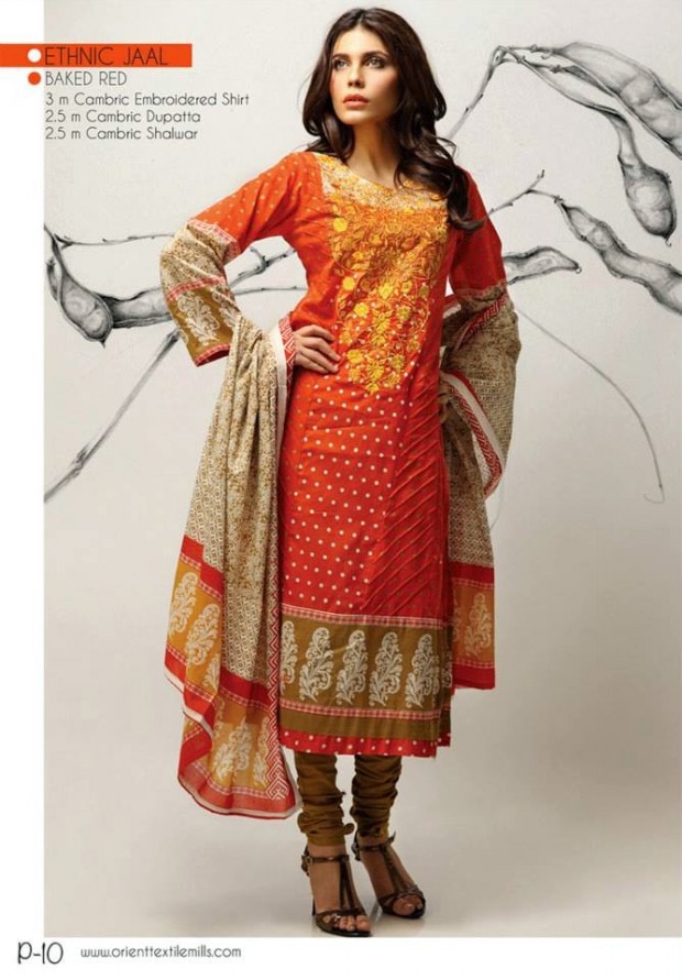 Fashion & Style: Orient Textiles Mid Summer Sawan Collection 2013-2014 ...