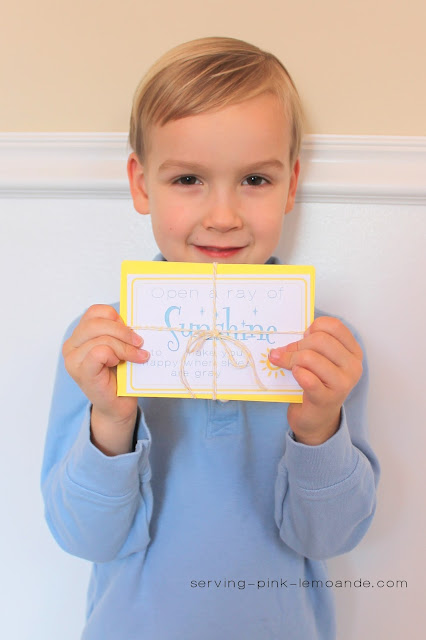 Serving Pink Lemonade: Gifts Kids Can Make: Sunshine Notes - Free ...