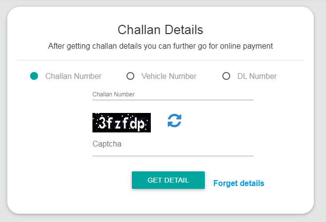 Check Online Your Vehicle’s Challan [Memo] Status : Pay Challan Online ...