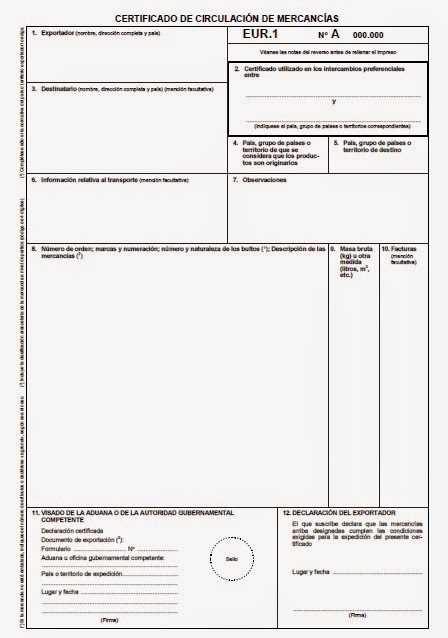 MÉXICO Y ESPAÑA: Exportaciones e importaciones : Certificado de origen ...