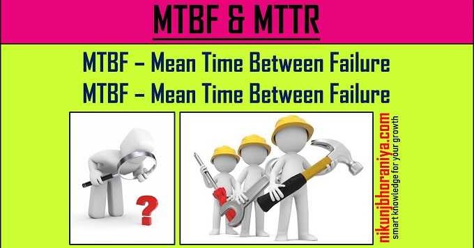 MTBF | Mean Time Between failure | MTTR | Mean Time To Repair