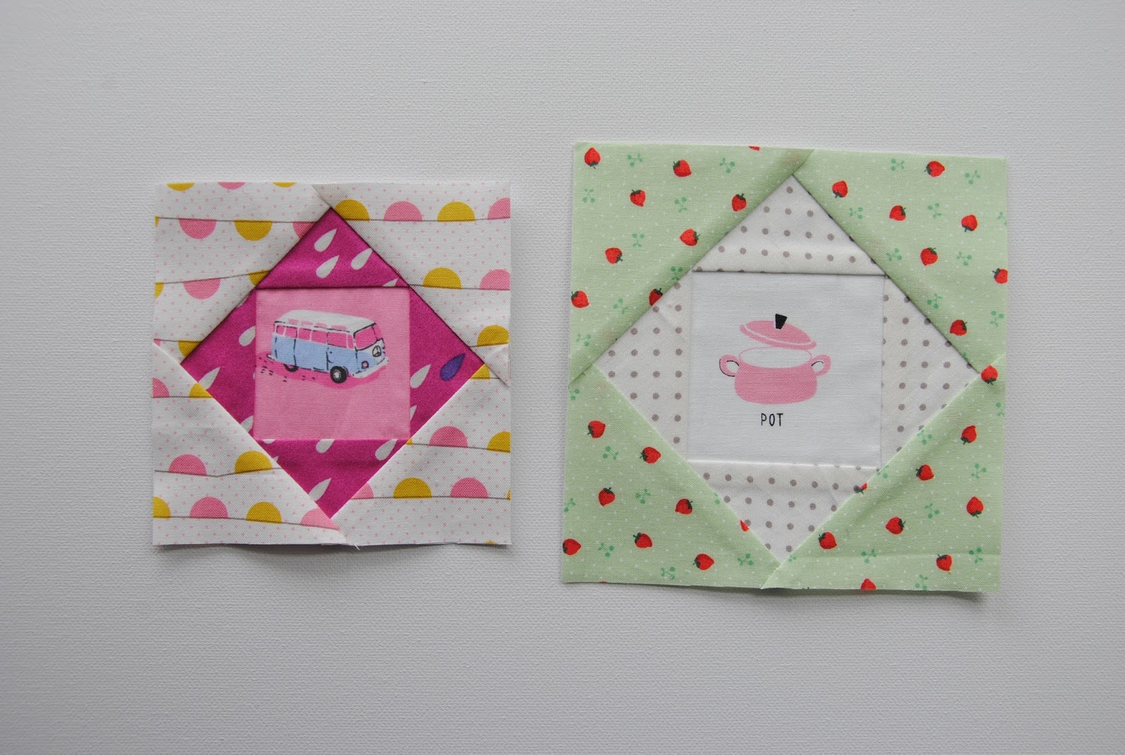 1/4" mark: squares in square block templates + tutorial