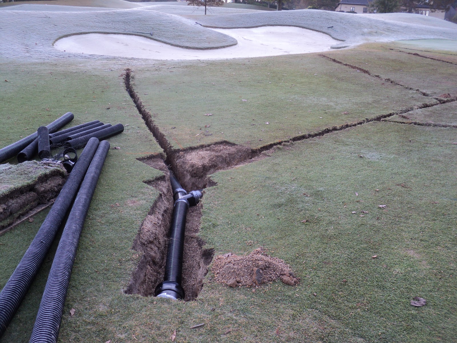 Greystone Legacy Course Operations: Subsurface Drainage Installation
