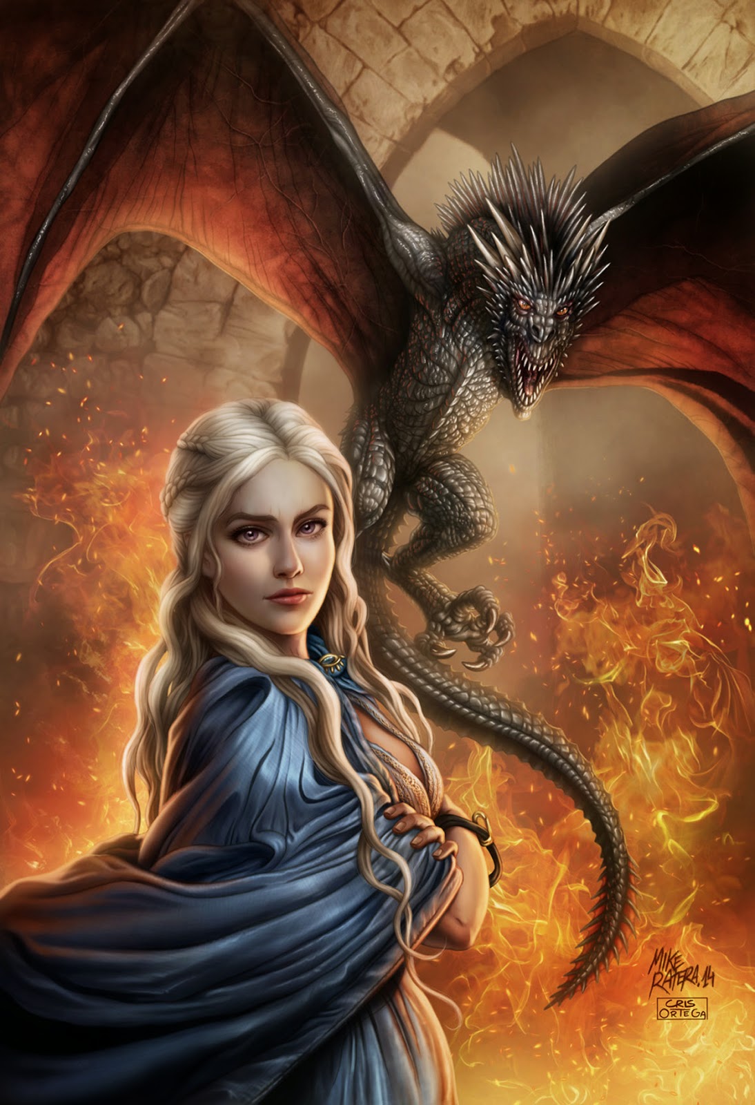 MIKE RATERA ARTBLOG: DAENERYS Color by Cris Ortega-Step by Step